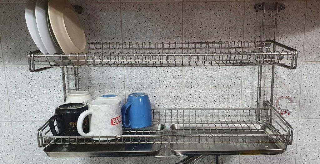 Song Cho 2-Tier Dish Rack w/Ladders, Furniture & Home Living, Bathroom ...