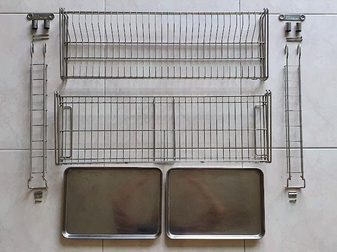 Song Cho 2-Tier Dish Rack w/Ladders, Furniture & Home Living, Bathroom ...
