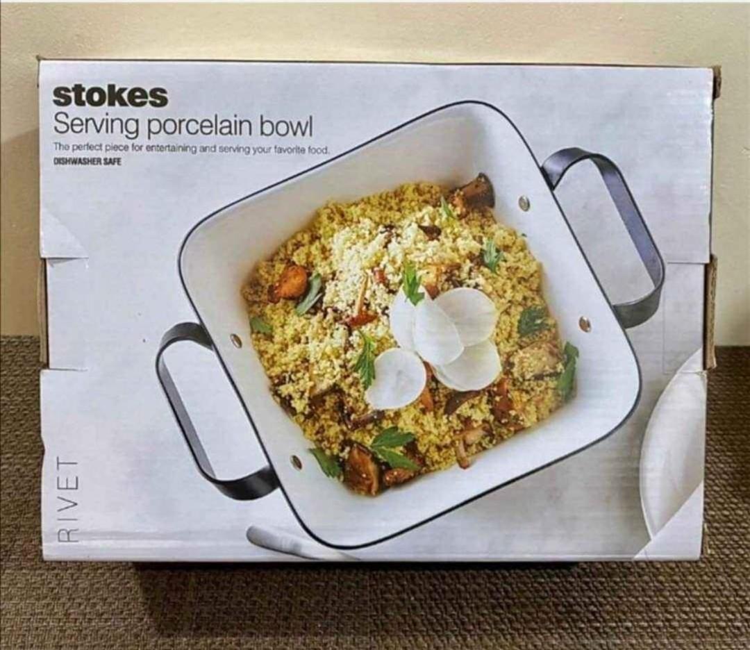 Stokes Serving Porcelaine Dish, Furniture & Home Living, Kitchenware ...
