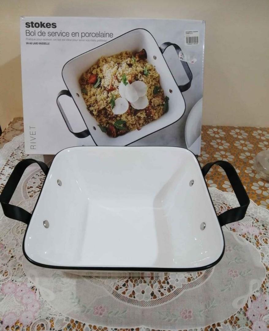 Stokes Serving Porcelaine Dish, Furniture & Home Living, Kitchenware ...