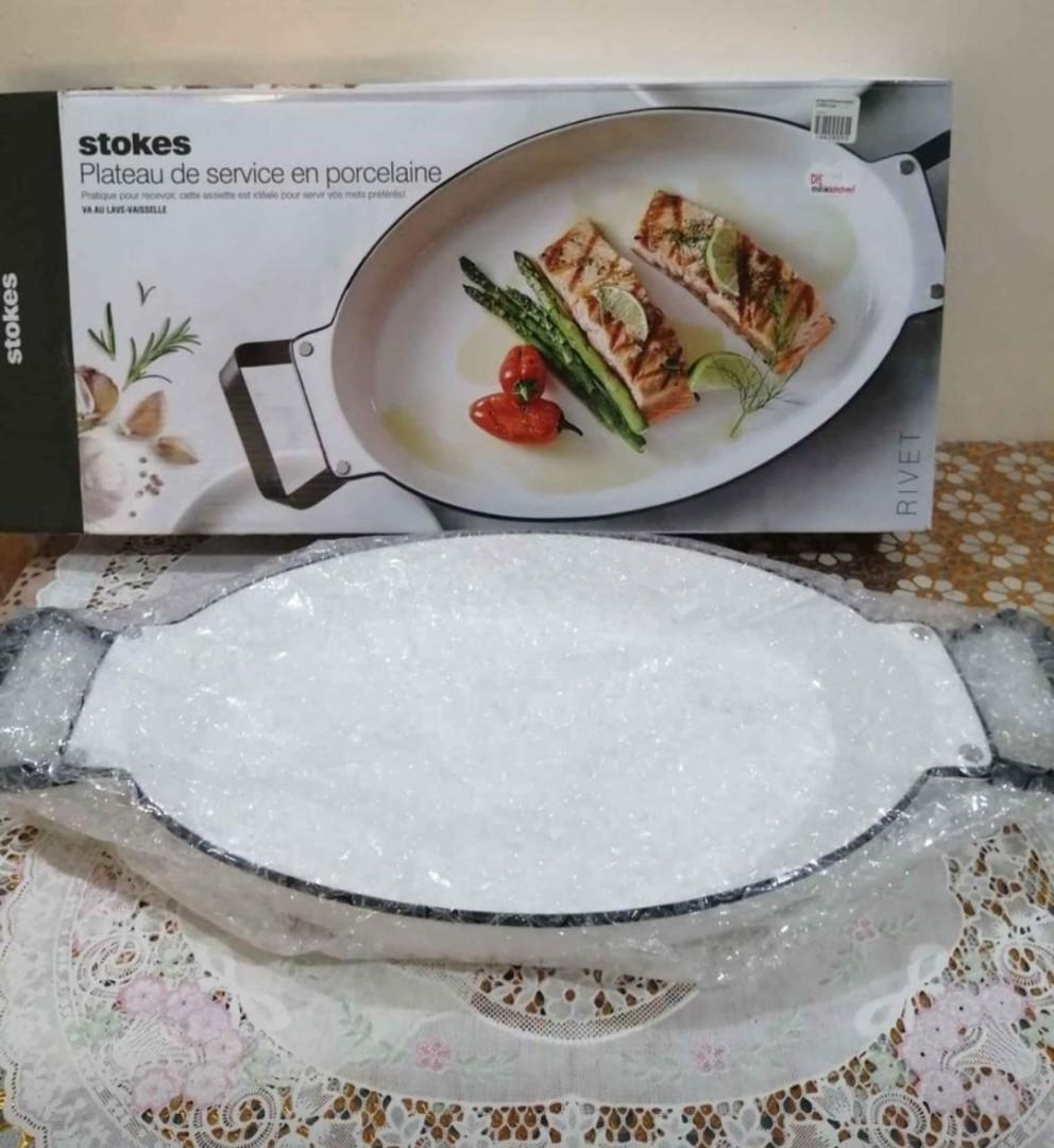 Stokes Serving Porcelaine Dish, Furniture & Home Living, Kitchenware ...