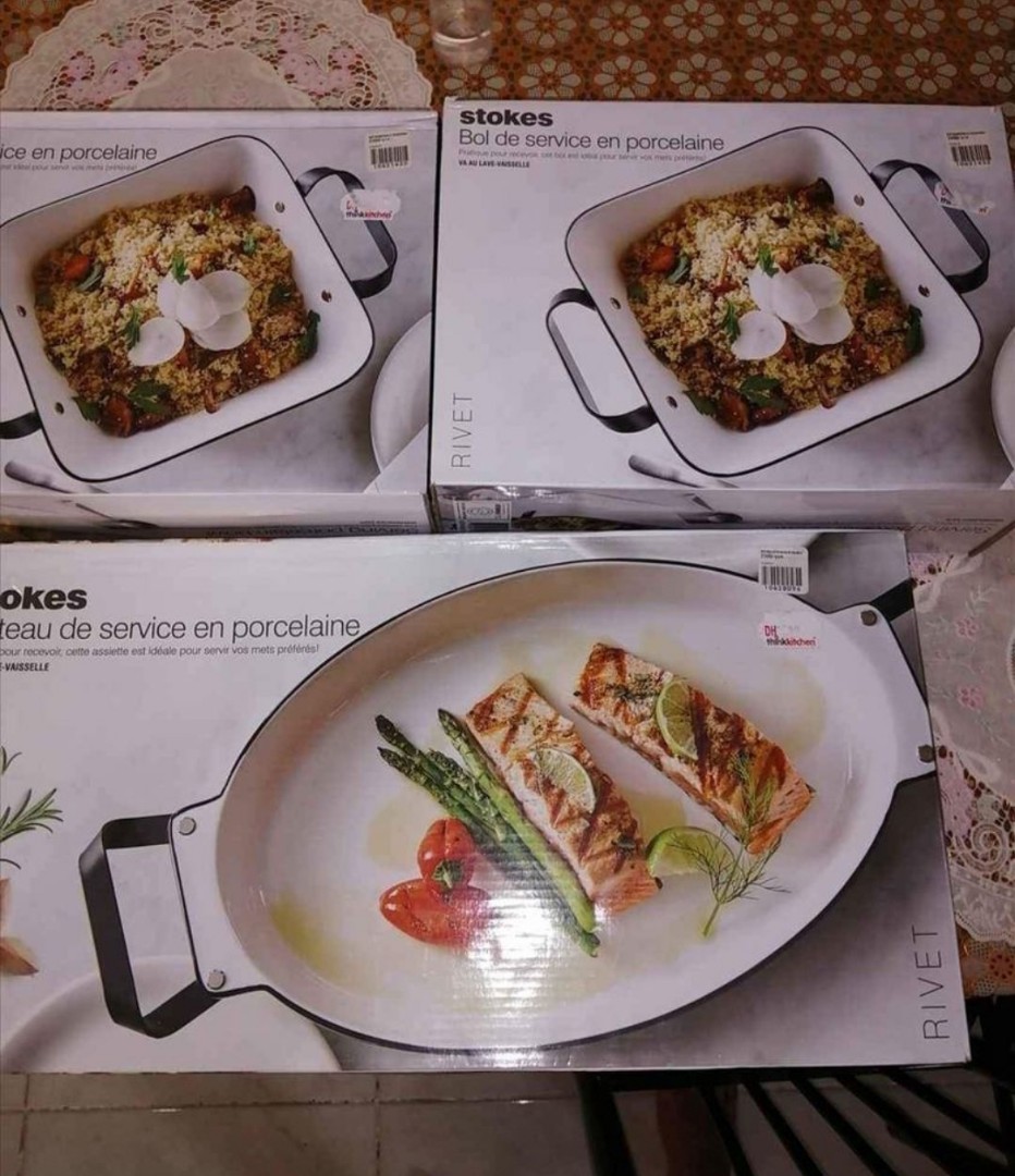 Stokes Serving Porcelaine Dish, Furniture & Home Living, Kitchenware ...