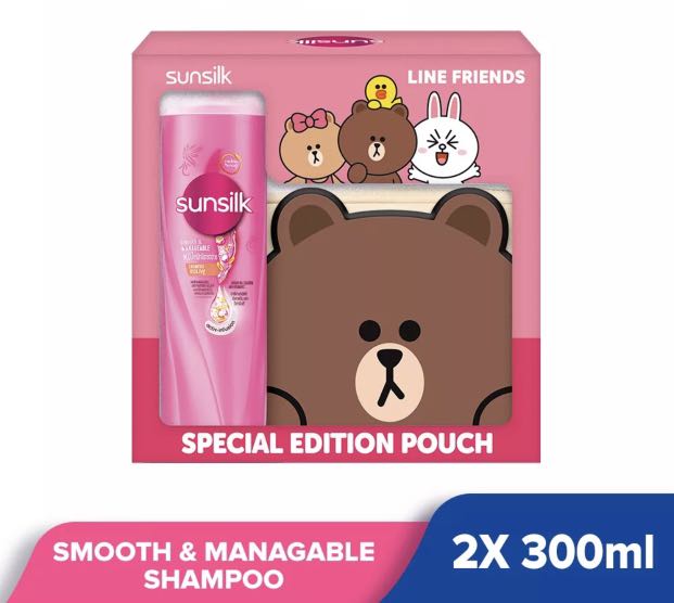 Sunsilk Shampoo Smooth & Manageable Twin Pack x Line Friends 2x300ml ...