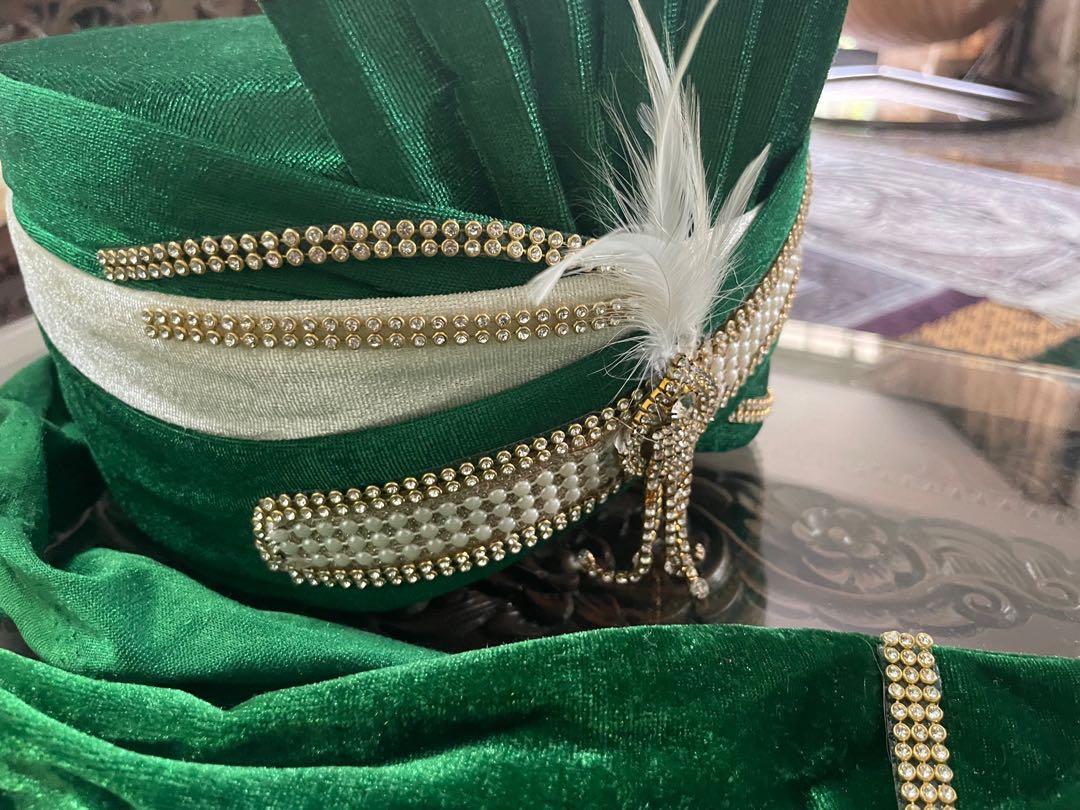 Traditional Indian wedding hat, Men's Fashion, Watches & Accessories ...