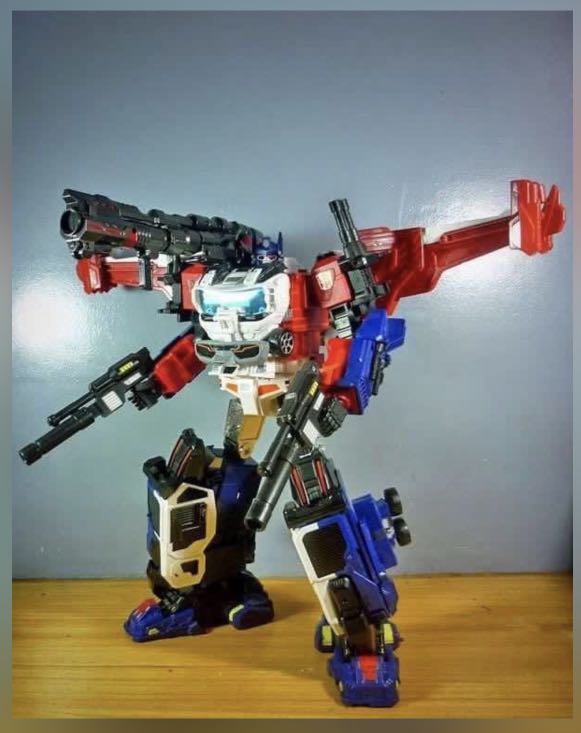 Transformers Xovergen TF01 + TF02 god bomber + heikei optimus prime ...