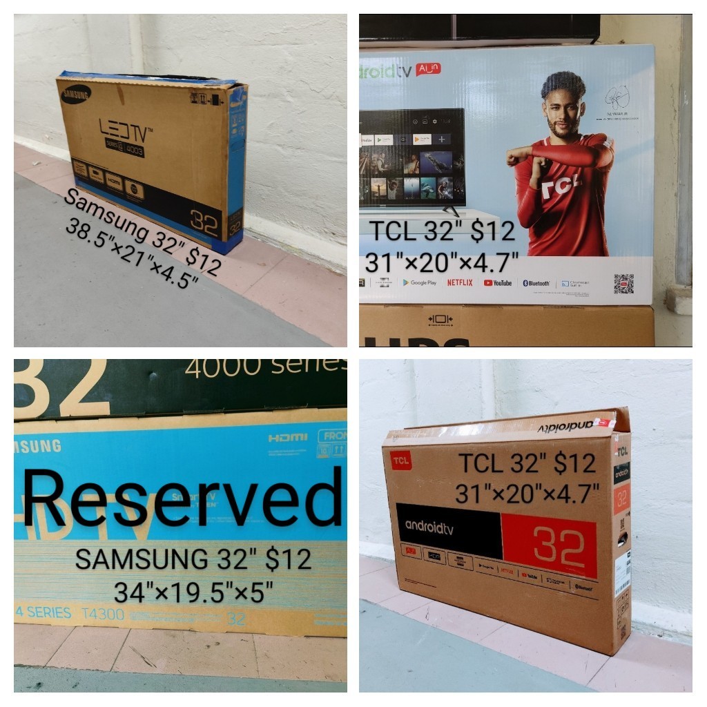 TV boxes with styrofoam, Furniture & Home Living, Home Improvement ...