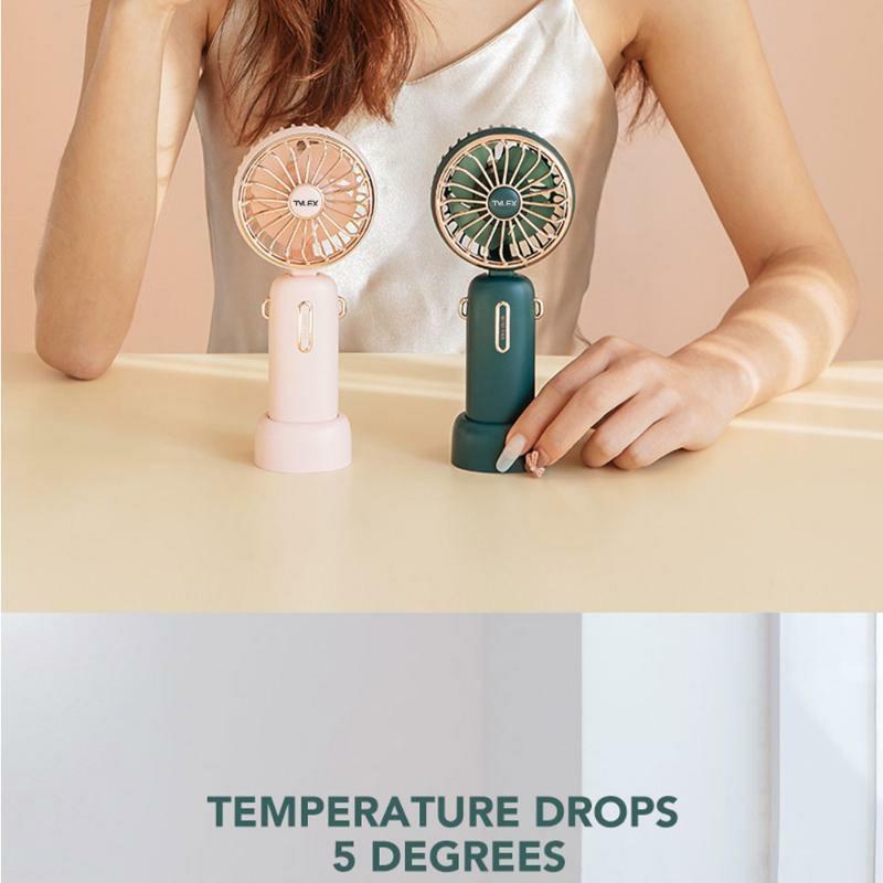 TYLEX XM28 Portable Mini Handheld Fan Rotating Desktop Fan Charging ...