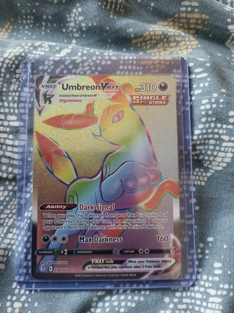 Umbreon vmax rainbow rare, Hobbies & Toys, Toys & Games on Carousell