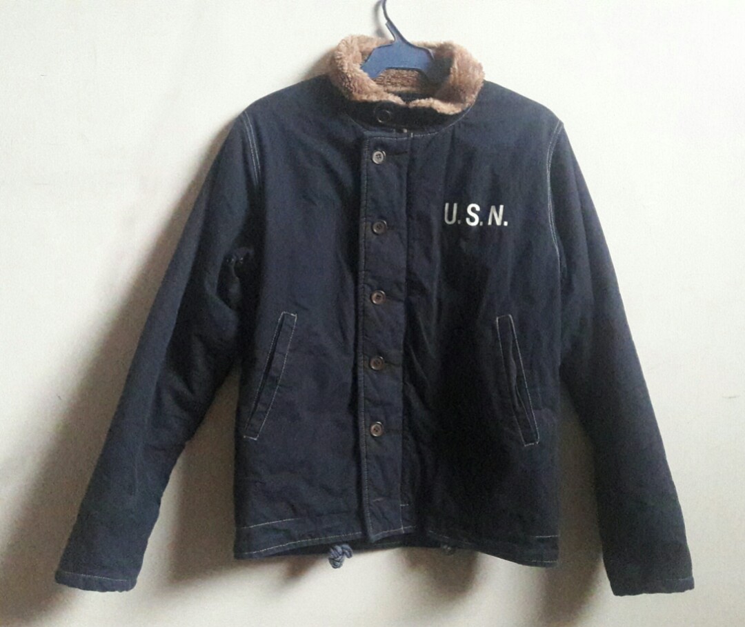 USN DECK NAVY JACKET WORKWARE 3 DAYS UNION WTAPS ALPHA INDUSTRIES NIGEL ...