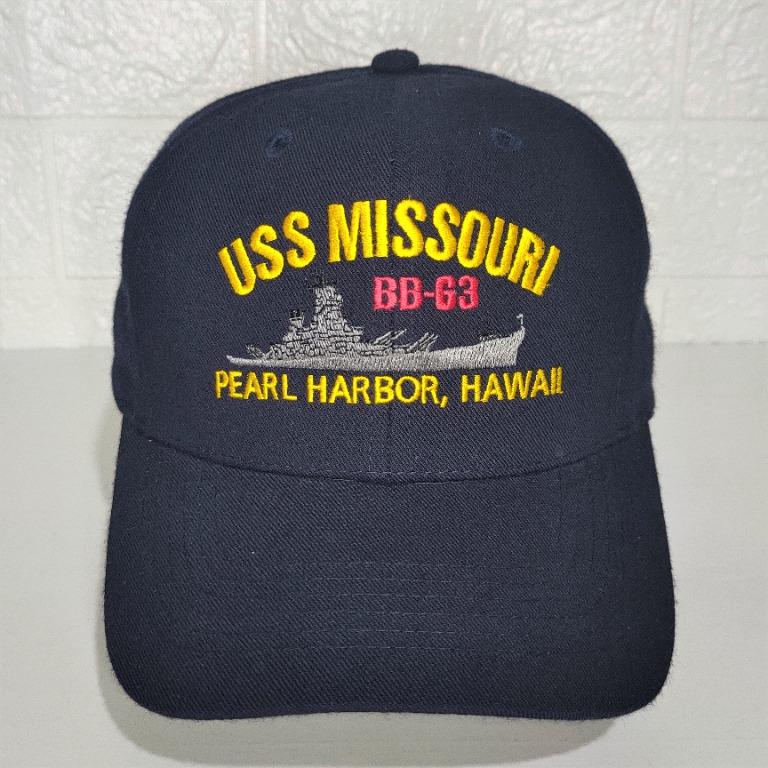 USS Missouri BB63 Pearl Harbor Cap, Men's Fashion, Watches ...