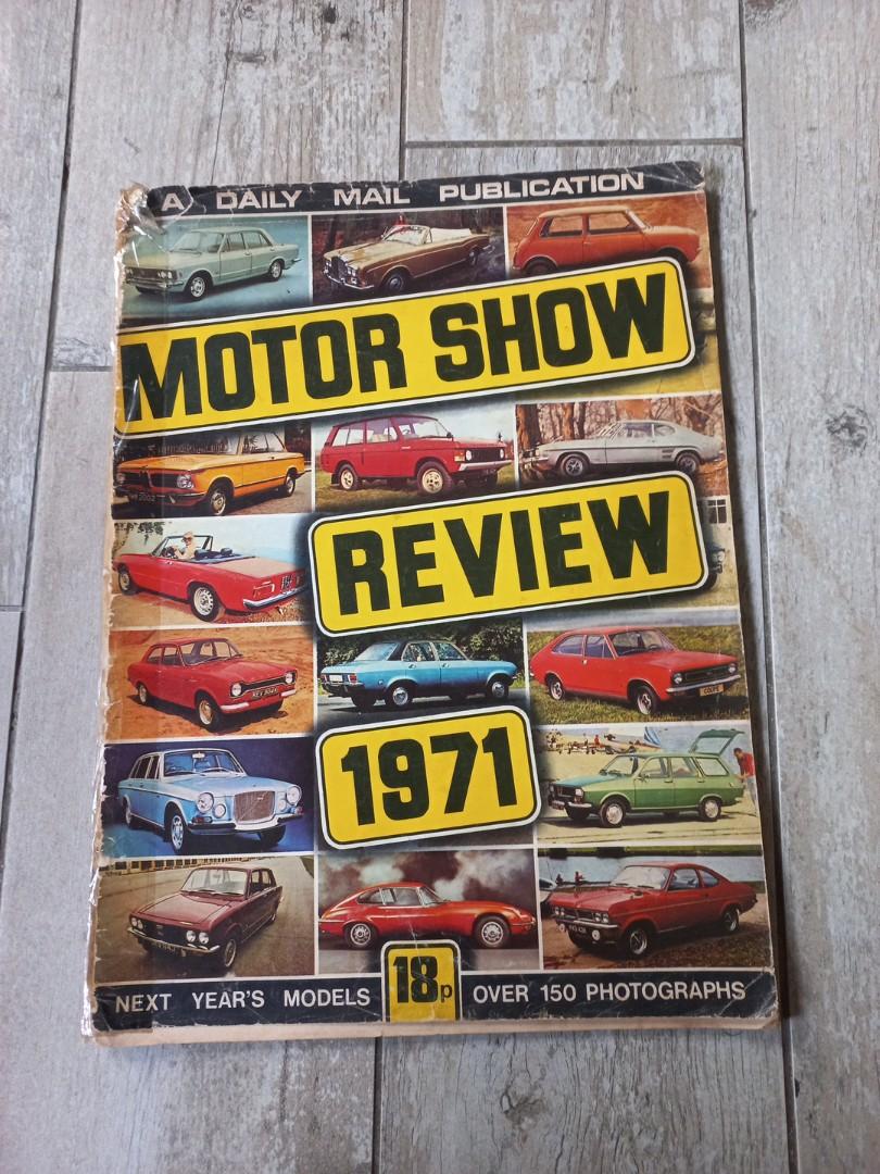 Vintage 1971 Motor show Review magazine, Hobbies & Toys, Books ...