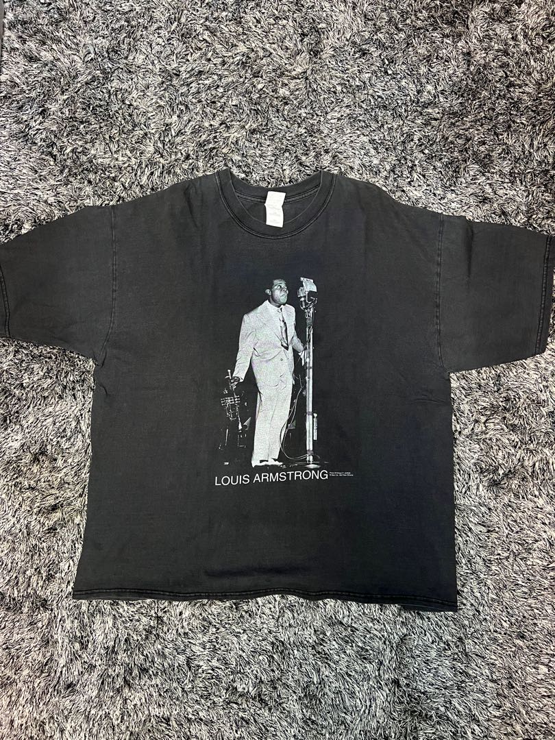 vintage louis armstrong tee, Men's Fashion, Tops & Sets, Tshirts & Polo ...