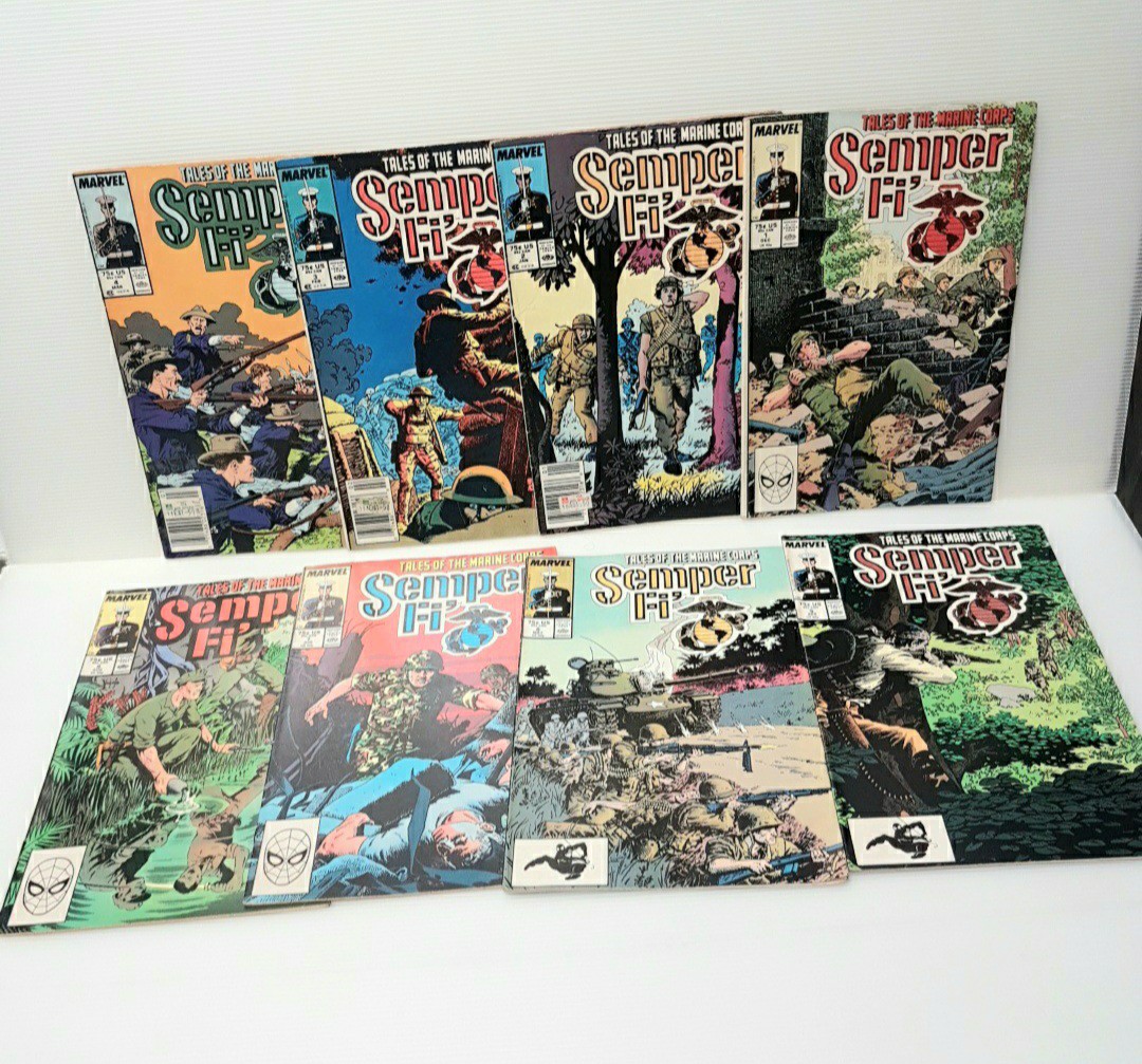 vintage marvel comic semper fi # issue 1 to 8 comic book lot, Hobbies ...