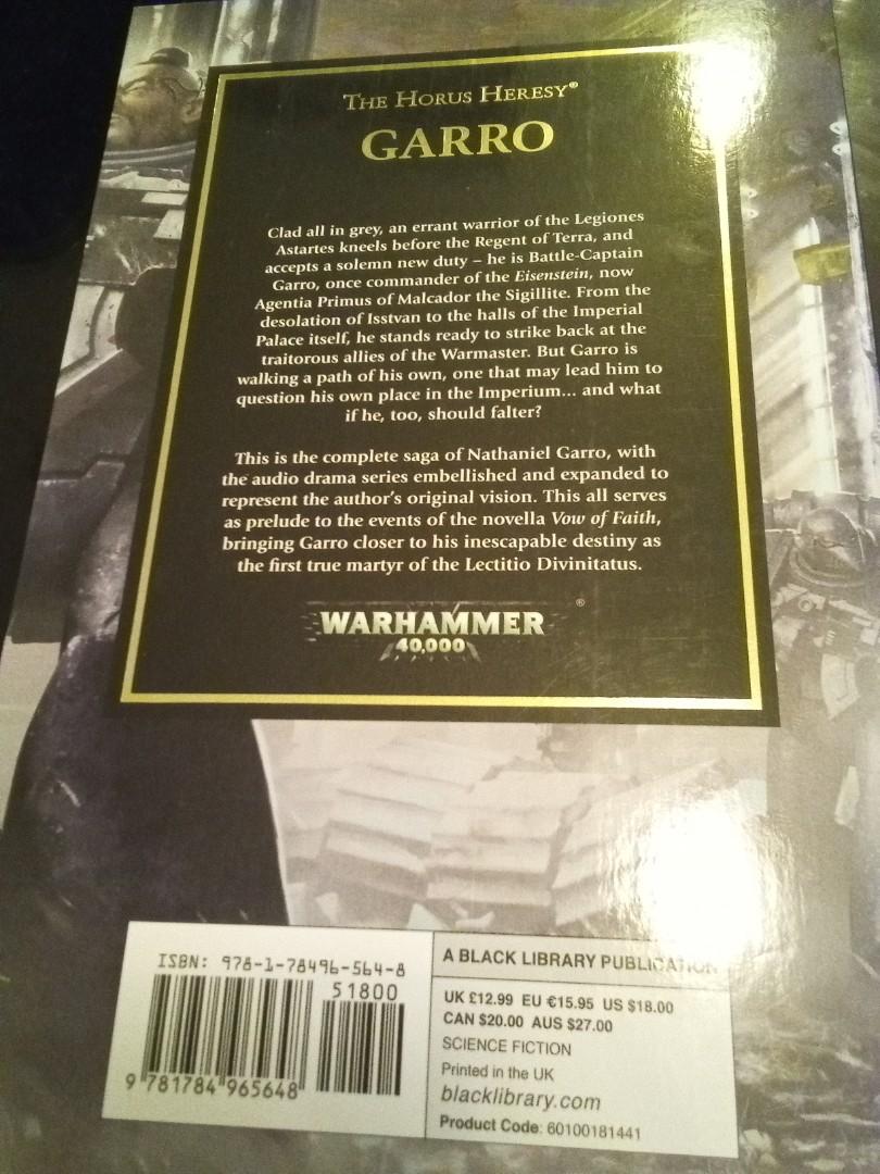 Warhammer 40k The Horus Heresy: Garro, Hobbies & Toys, Books ...