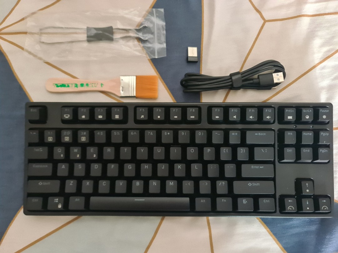 Wireless Royal Kludge RK987 Black Mechanical Keyboard (Gateron Red ...