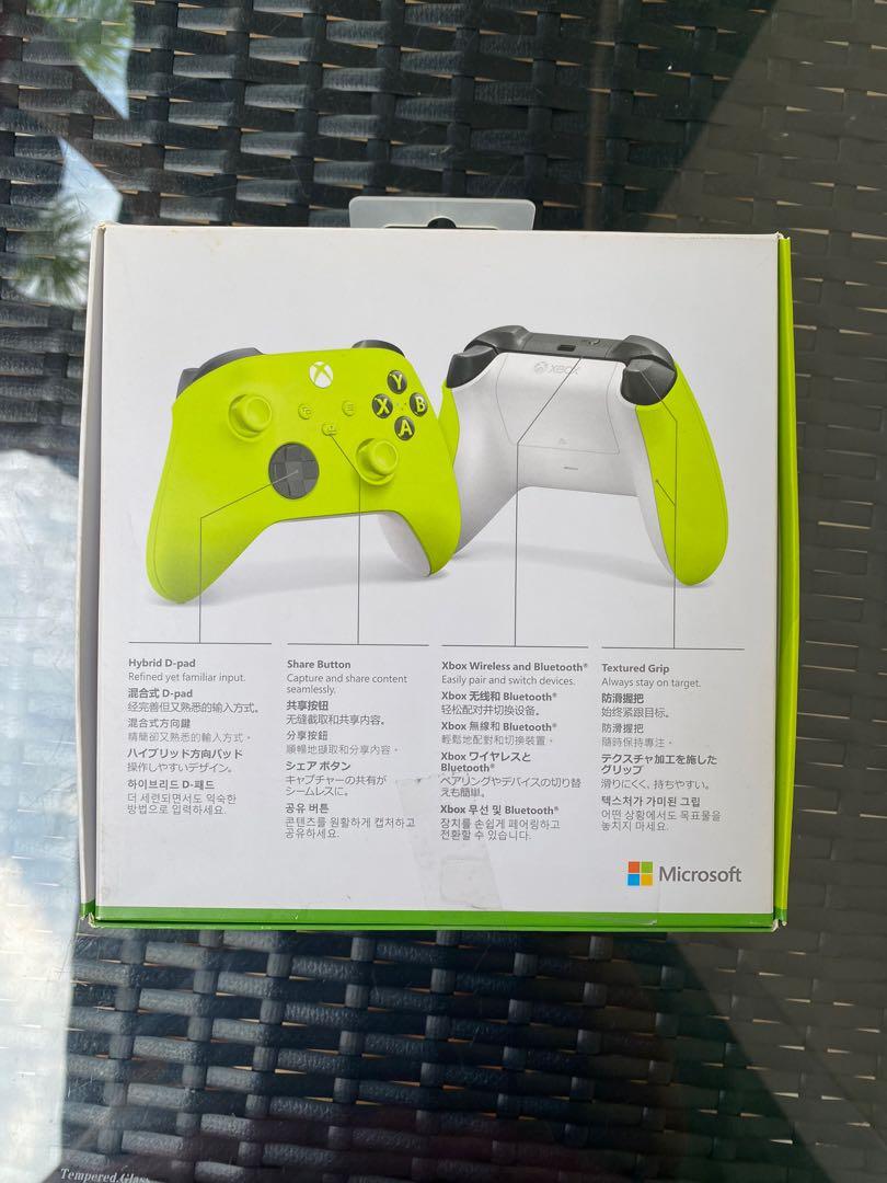 Xbox Wireless Controller Electric Volt Lime, Video Gaming, Gaming ...