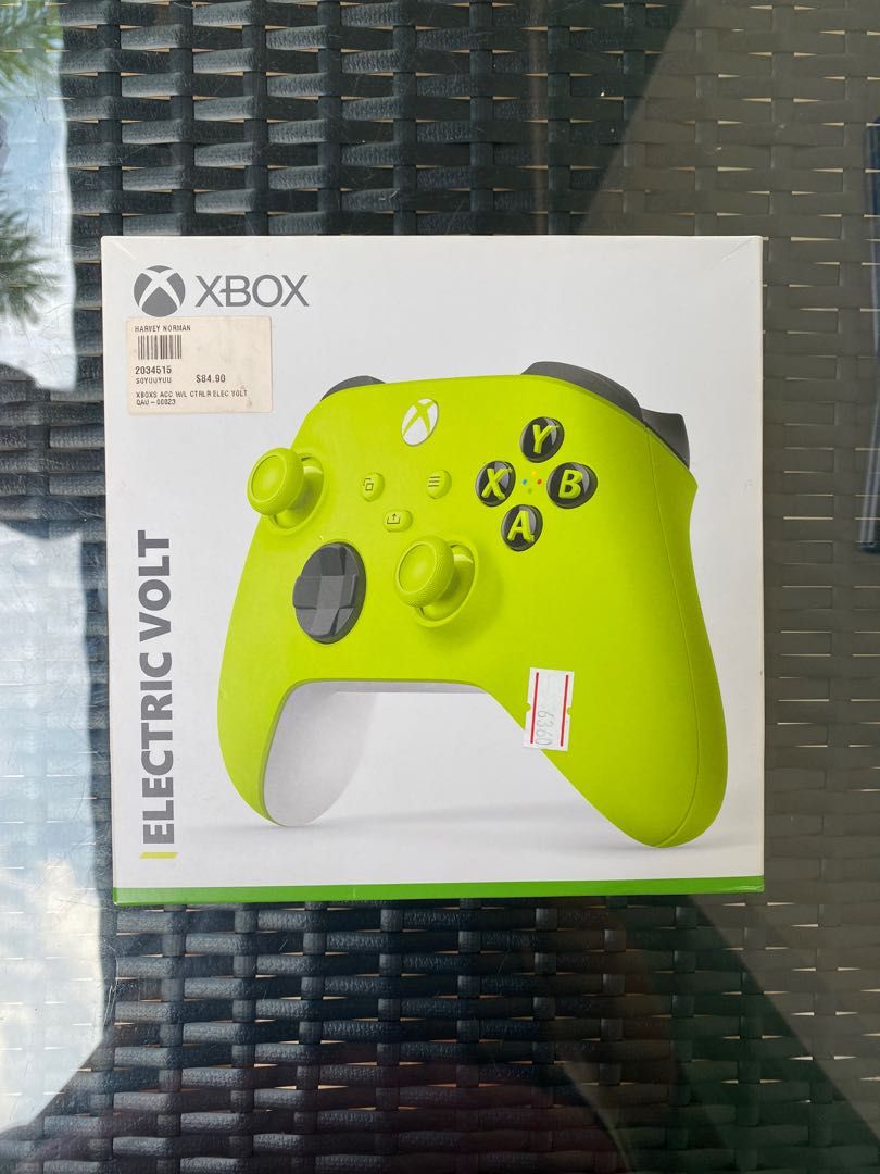 Xbox Wireless Controller Electric Volt Lime, Video Gaming, Gaming ...
