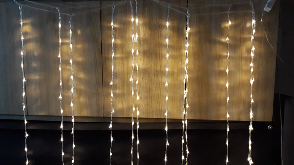 480 LEDs Raindrops Curtain Lights , Furniture & Home Living, Lighting ...