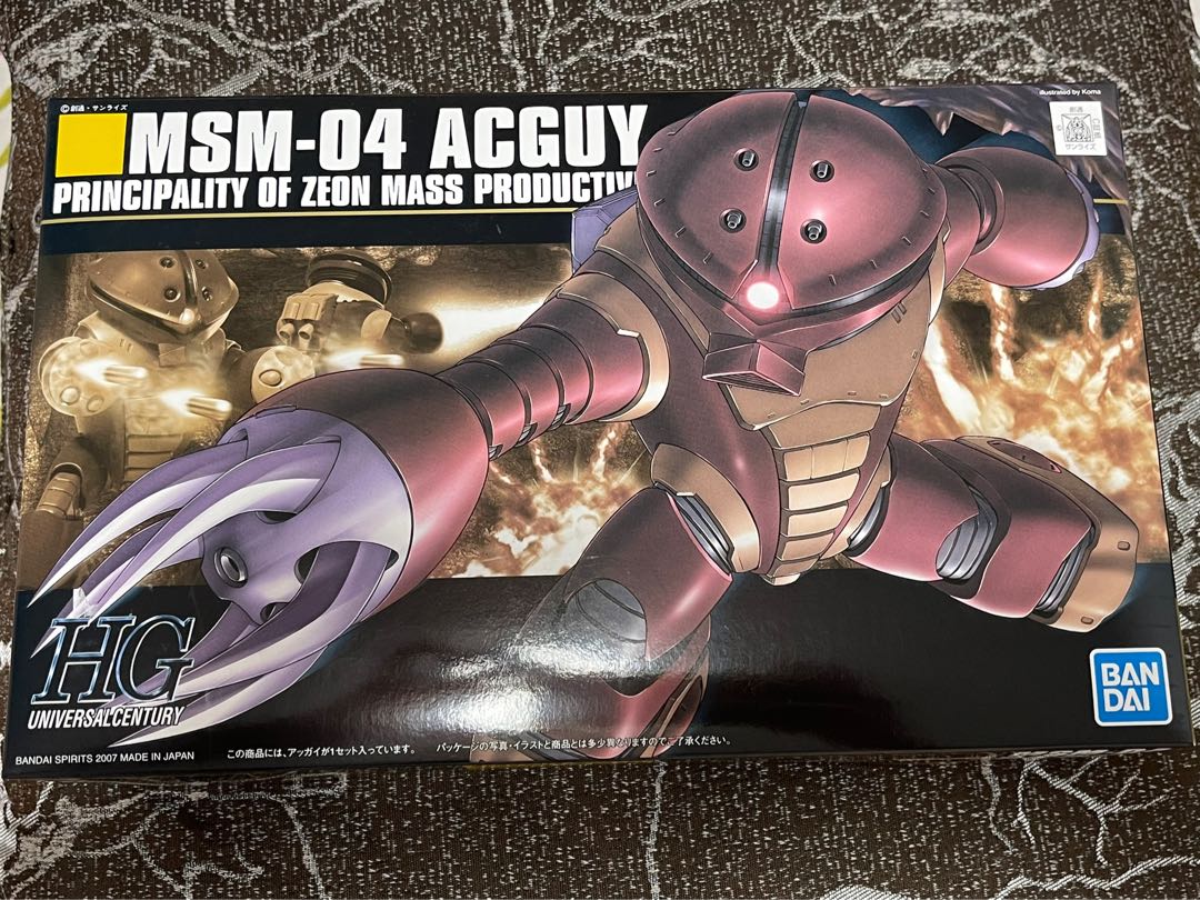高達模型 acguy 龜霸 hg, 興趣及遊戲, 玩具 & 遊戲類 - Carousell