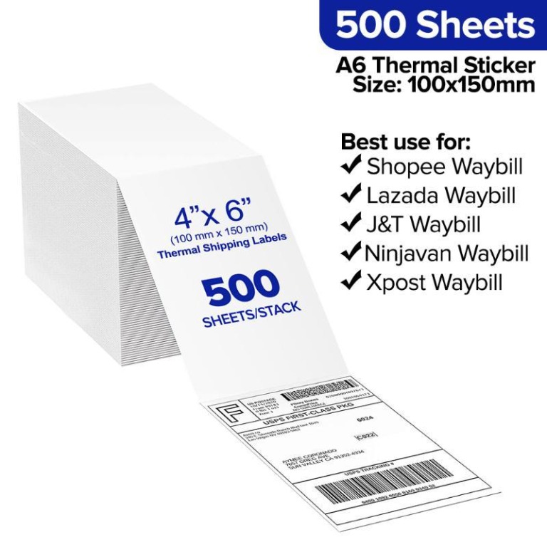 A6 Waybill Sticker, Computers & Tech, Printers, Scanners & Copiers on ...
