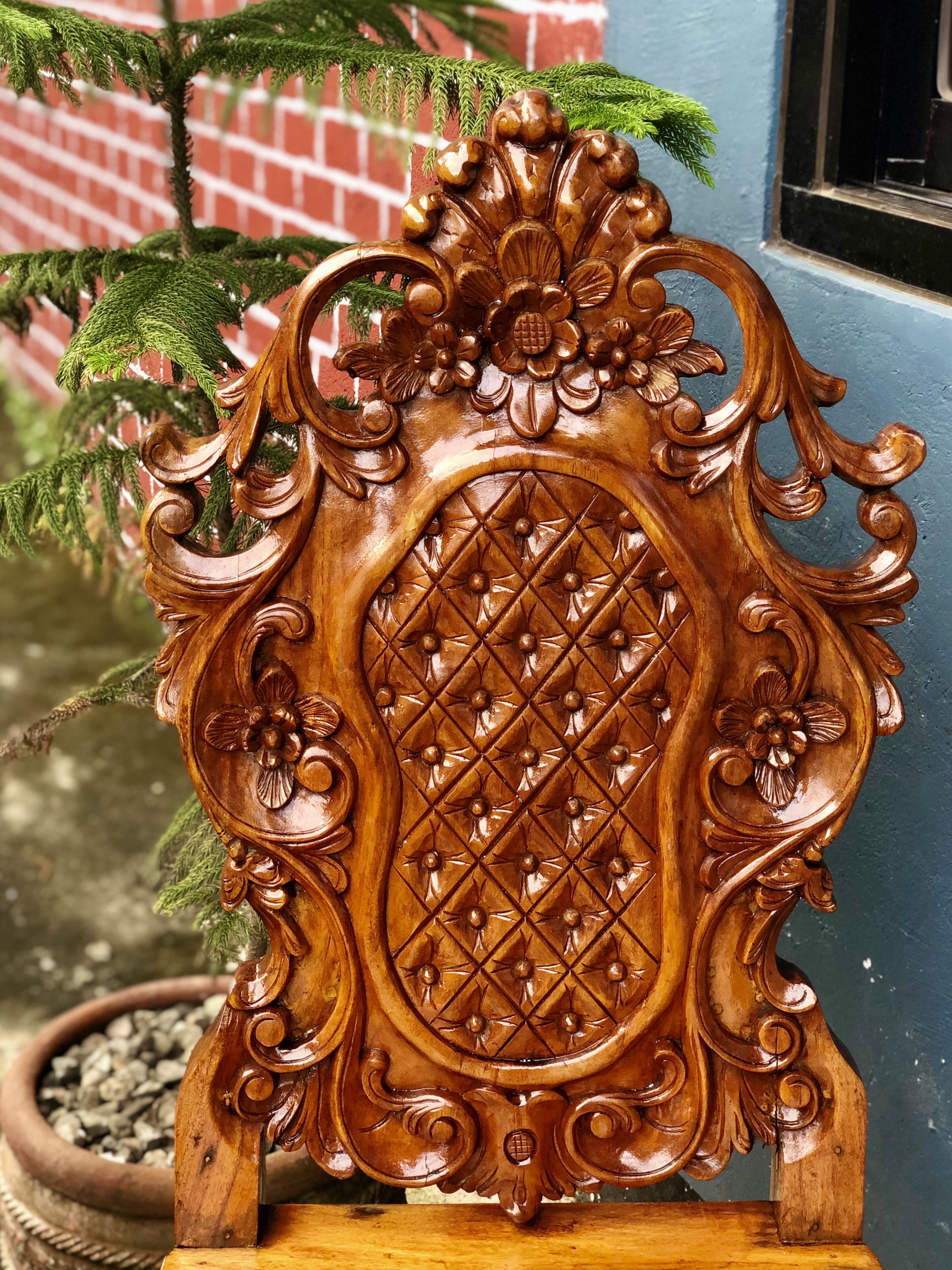 8 pcs Antique Narra Wood Chair, Furniture & Home Living, Furniture ...