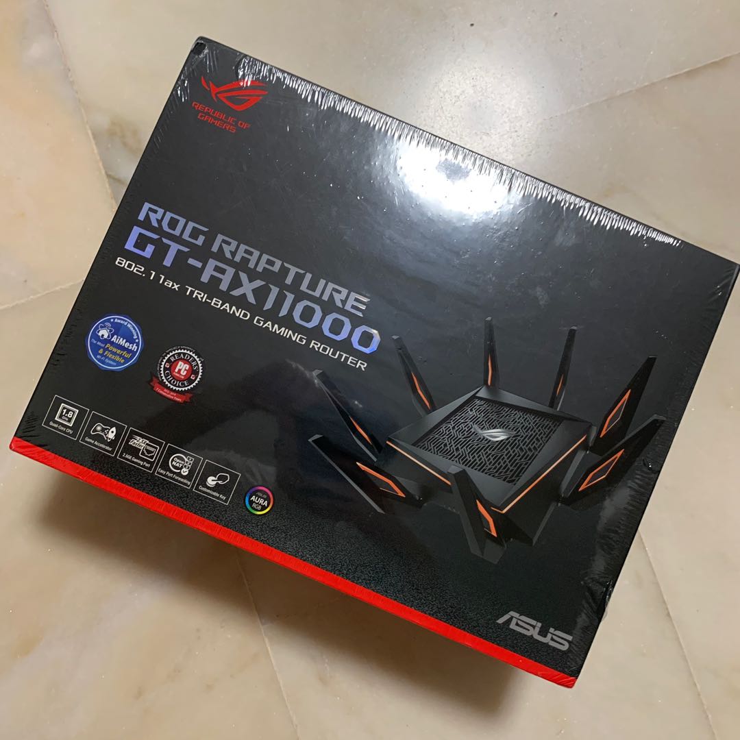 Asus AX11000 Wifi 6 Gaming Grade Router with WTFast VPN built-in for ...