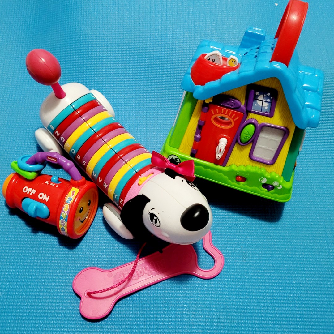 Authentic leapfrog fisherprices ABC torch house bundle, Babies & Kids ...