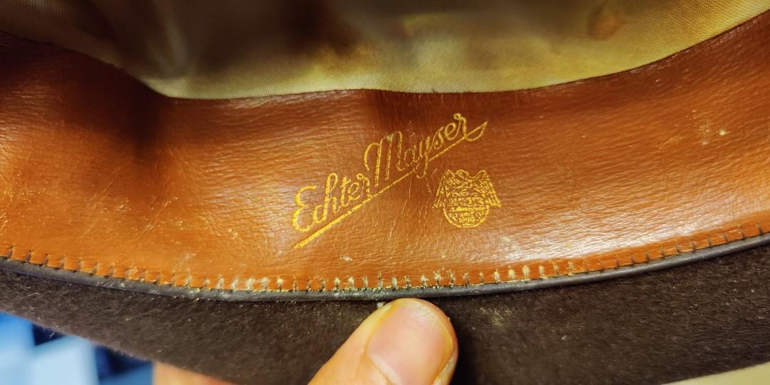 Brown fedora fur felt hat. Mauser brand., Men's Fashion, Watches ...