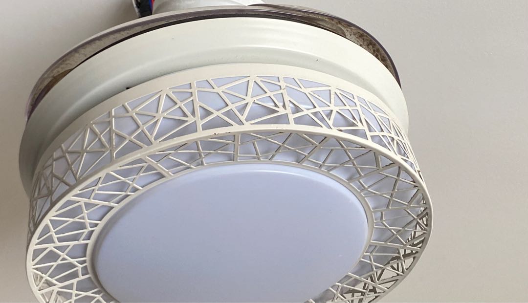 Ceiling fan light with concealed blades, Furniture & Home Living ...