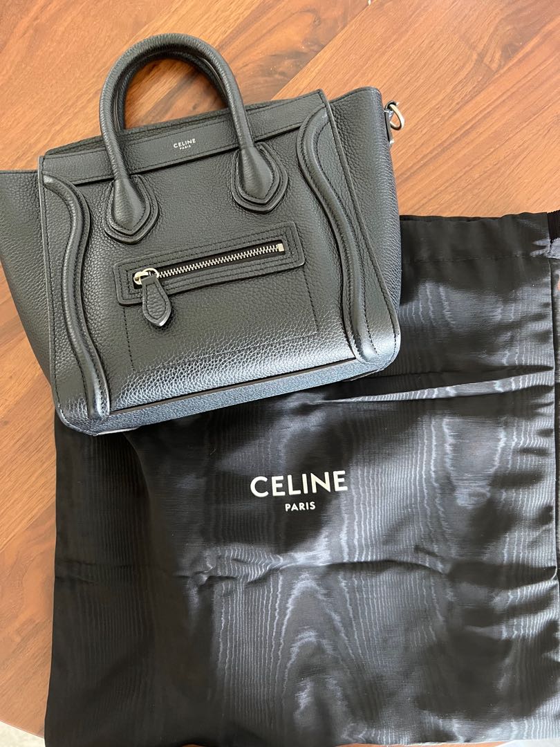 Celine nano luggage black, Luxury, Bags & Wallets on Carousell