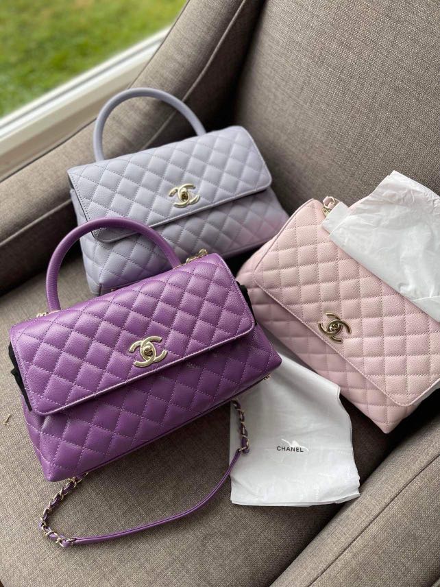 chanel coco handle medium, Luxury, Bags & Wallets on Carousell