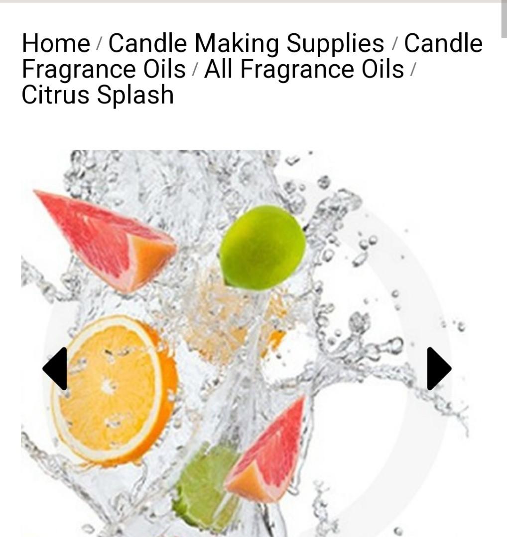 Citrus splash fragrance oil, Everything Else on Carousell