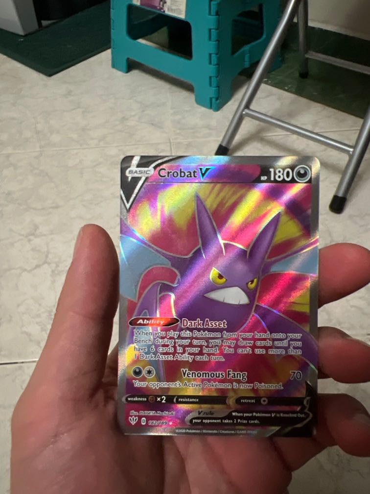 Crobat V FULL ART, Hobbies & Toys, Toys & Games on Carousell