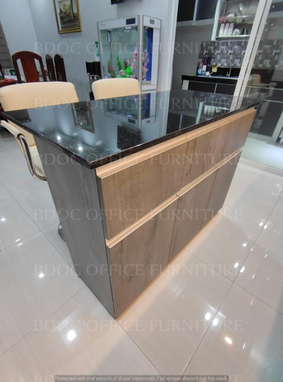 customized kitchen counter table = kitchen table = office partition ...