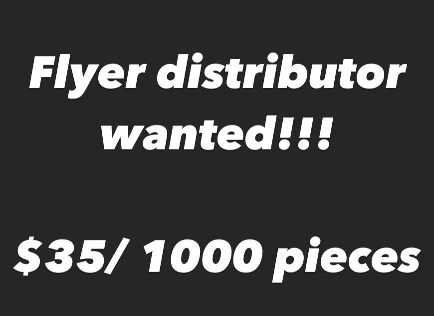 Flyer Distributor wanted!, Jobs, Sales, Retail & Marketing on Carousell