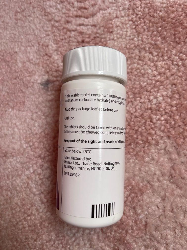 FOSRENOL 1000mg Chewable Tablets (Lanthanum), Health & Nutrition ...