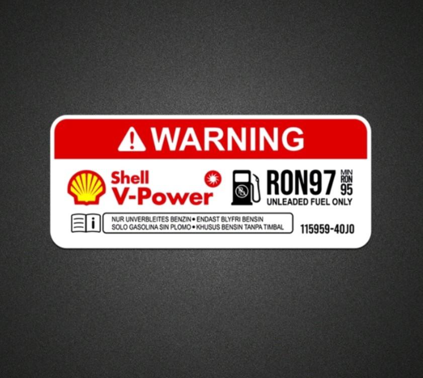 Fuel Sticker, Motorcycles, Motorcycle Apparel on Carousell