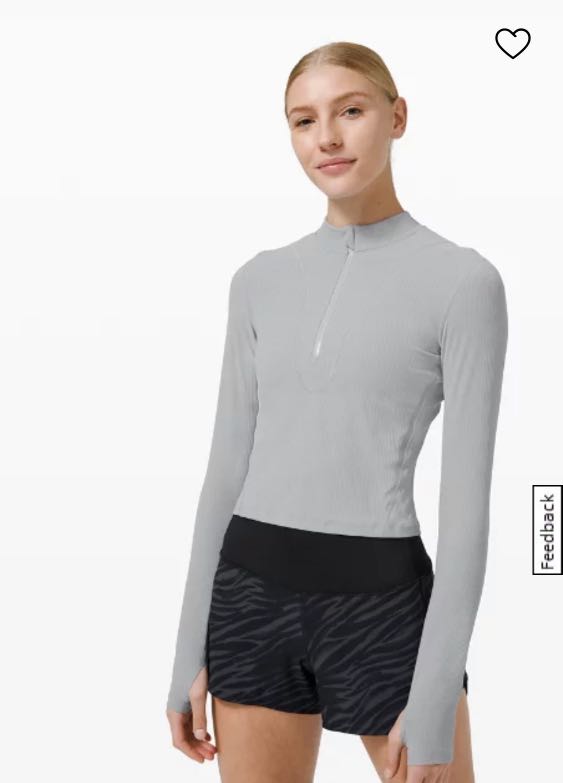 Gloss Trim Run 1/2 Zip Long Sleeve, Women's Fashion, Activewear on ...