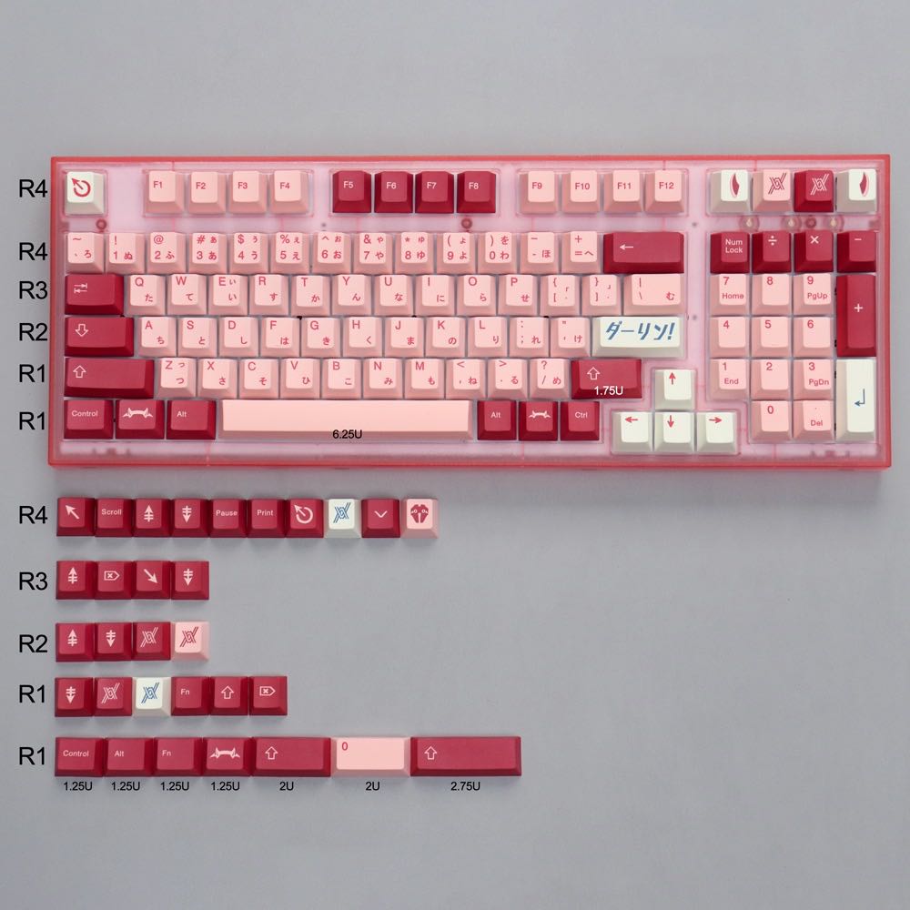 GMK Darling Clones Jp base + Novelties, Computers & Tech, Parts ...