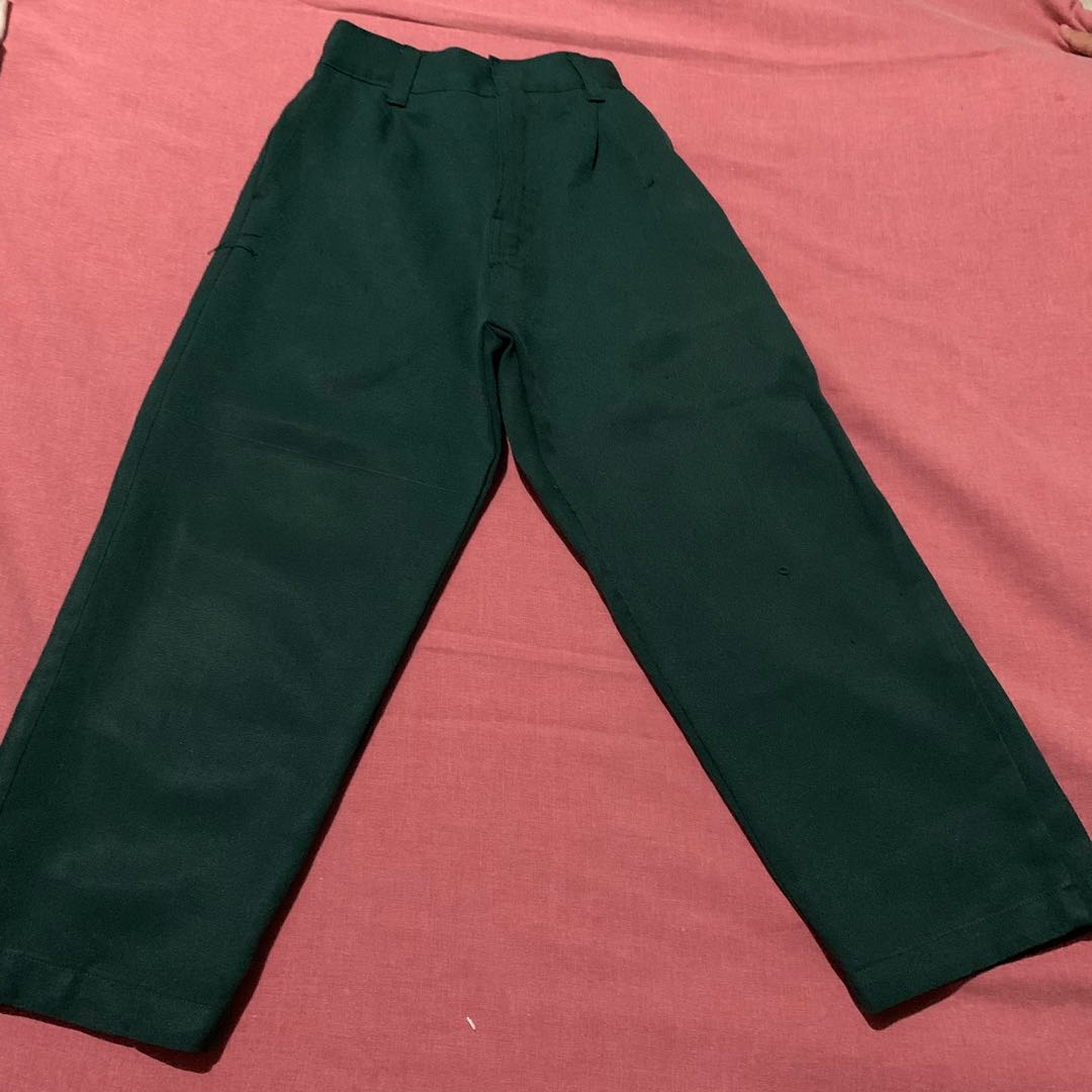 Green Slacks for Kids Uniform, Women's Fashion, Bottoms, Other Bottoms ...