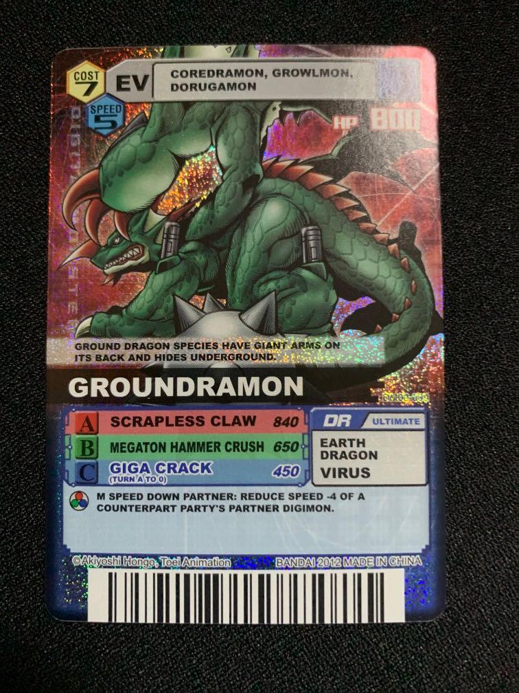 Groundramon (alpha evolve) (DM02-039), Hobbies & Toys, Toys & Games on ...