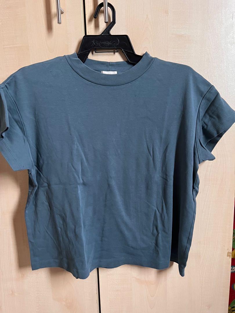 GU Blue Green Top, Women's Fashion, Tops, Shirts on Carousell