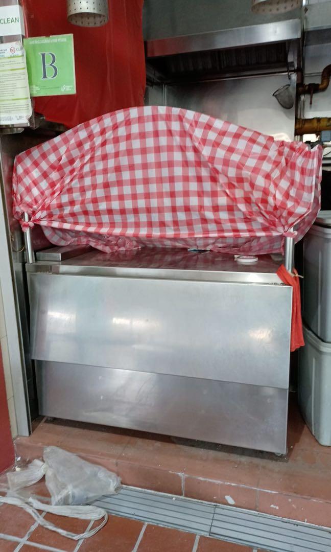 Hawker stall table setup, Furniture & Home Living, Kitchenware ...