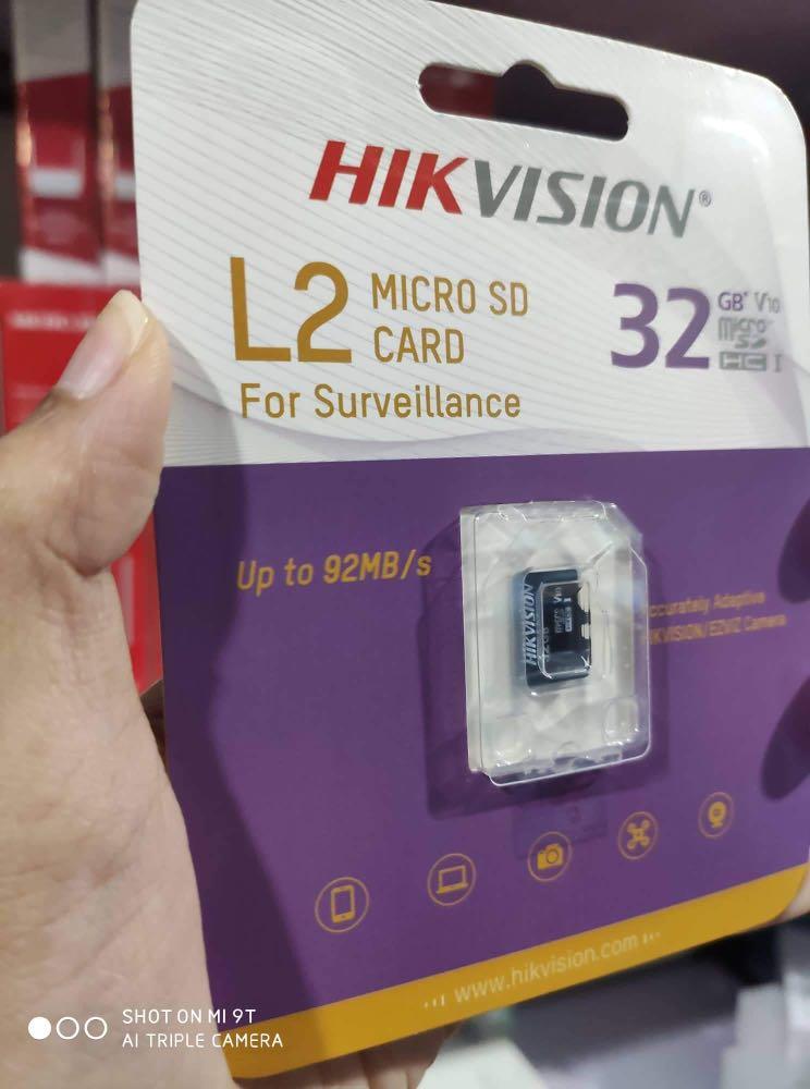 HIKVISION 32GB L2 MicroSD Card For Surveillance Class 10 HS-TF-L2/32G, Mobile Phones & Gadgets ...