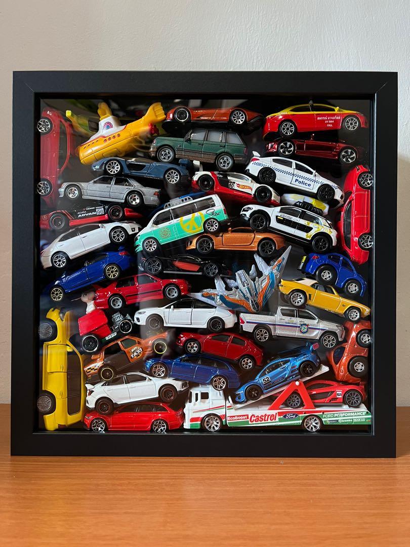 Hot wheels display frame, Hobbies & Toys, Toys & Games on Carousell