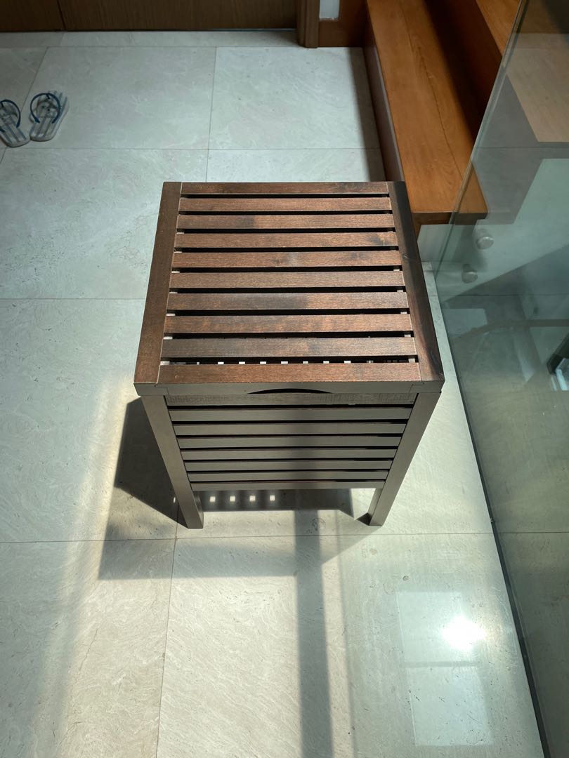 IKEA Storage Stool with Lid, Furniture & Home Living, Furniture ...