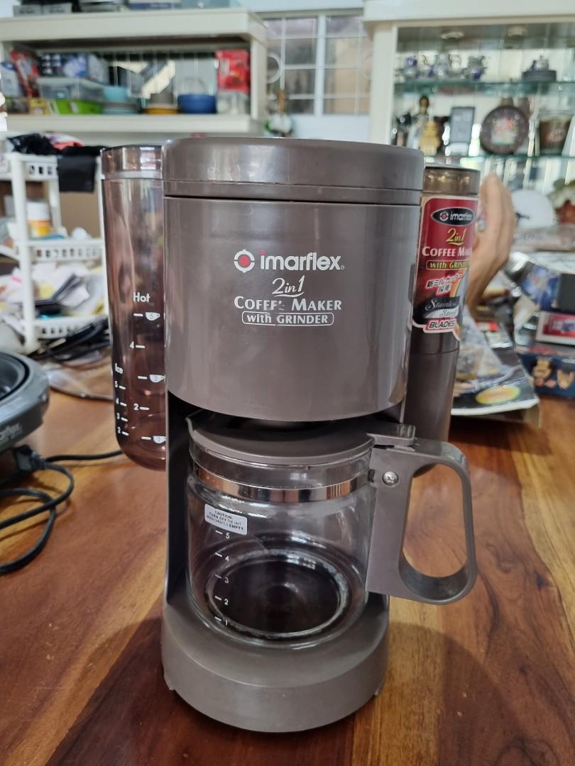 Imarflex 2-in-1 Coffee Maker w/ Grinder, TV & Home Appliances, Kitchen ...