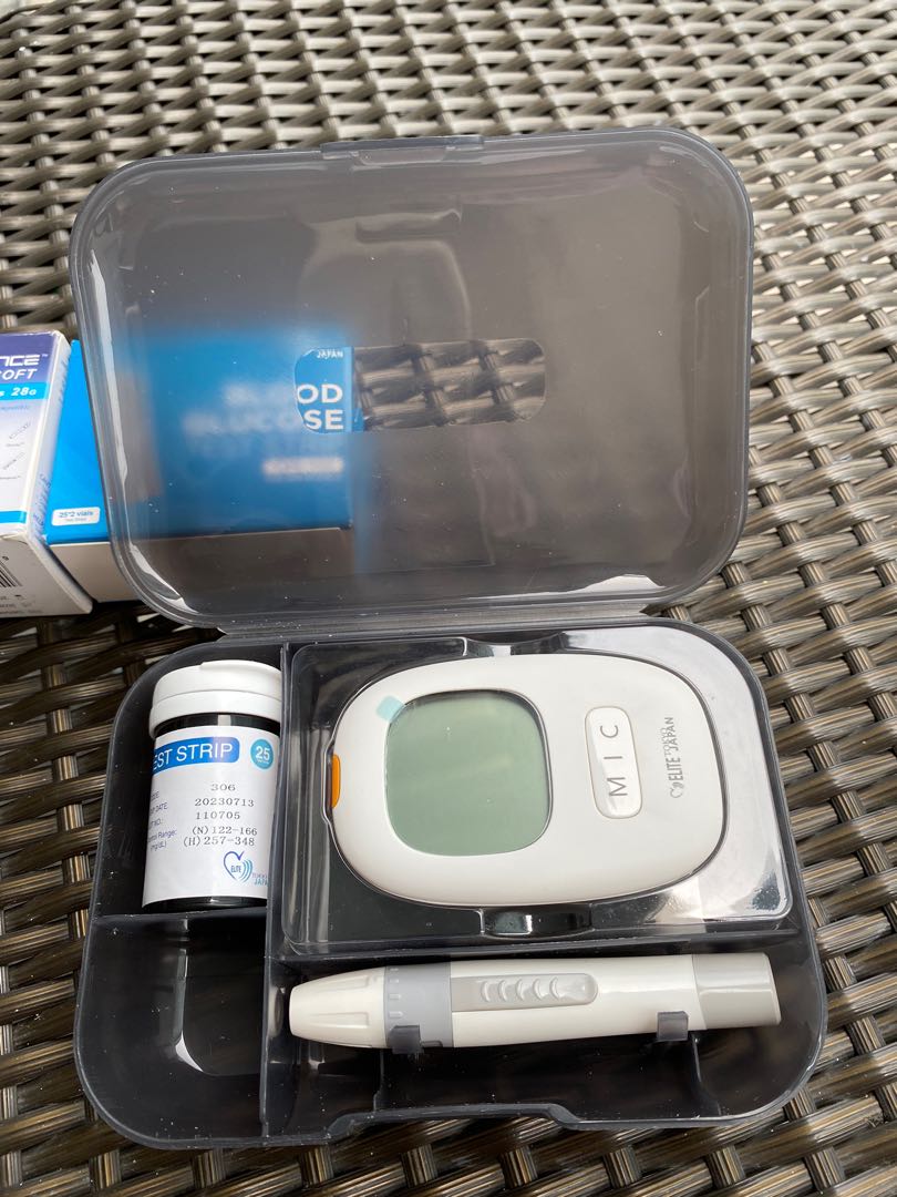 Indoplas Elite Blood Glucose Meter Glucometer Monitoring System, Health ...