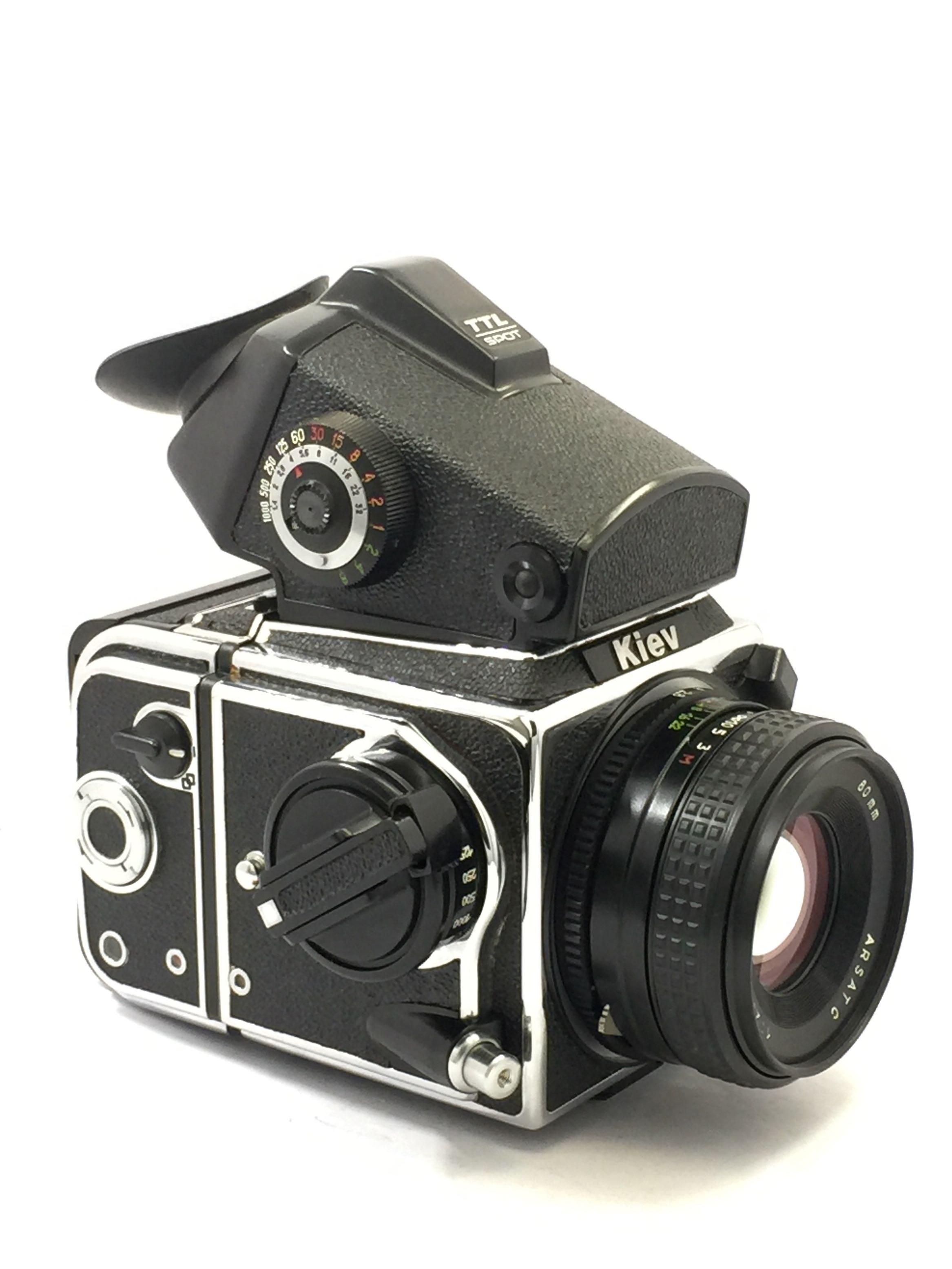 Kiev 88 CM With 80mm F2.8 And TTL Prism, Photography, Cameras on Carousell