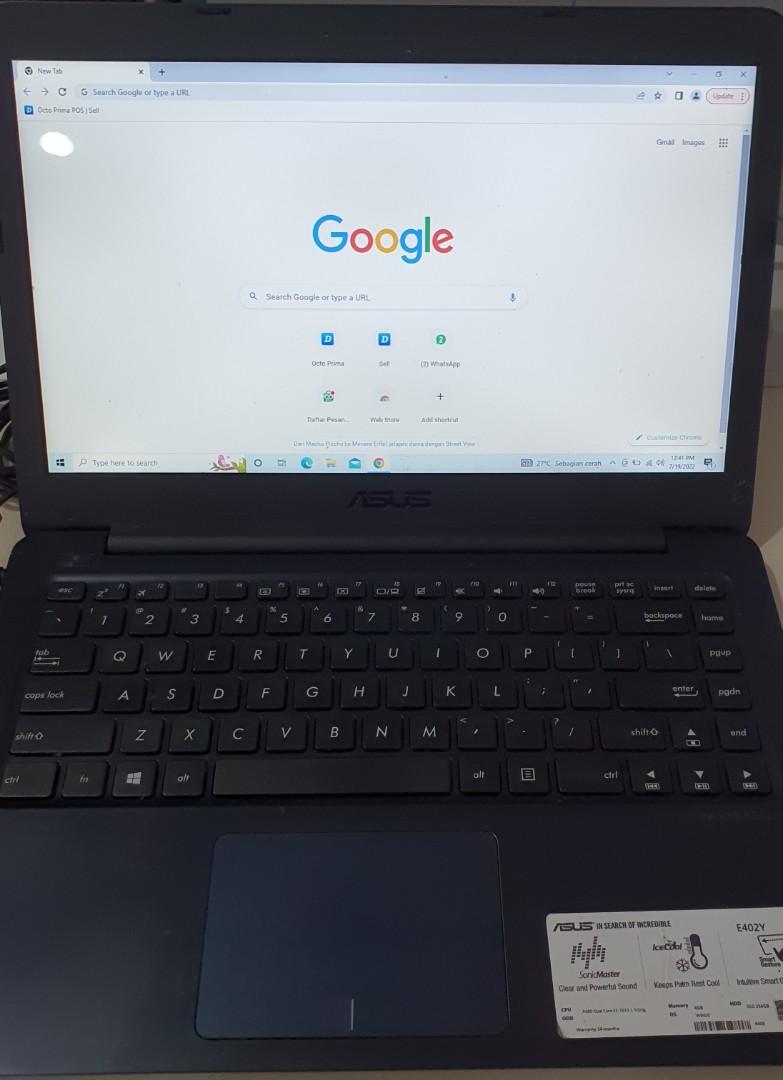 Laptop Asus E402YA-GA302T Dark Blue Lengkap dengan dus, Elektronik ...